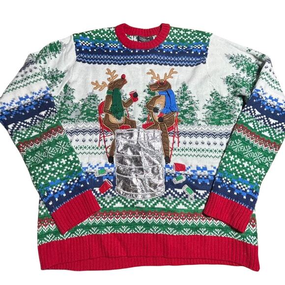 33 Degrees | Sweaters | 33 Degrees Ugly Christmas Sweater Drinking ...